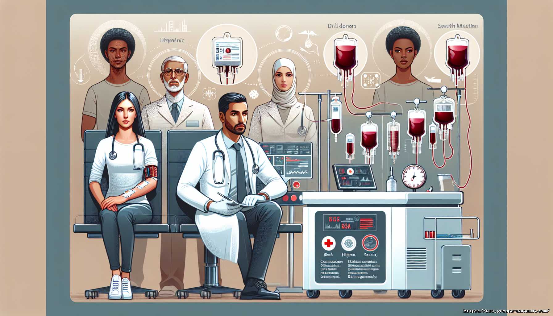 Groupe Sanguin : Système A/B/AB/O - Rhesus +/- Transfusions