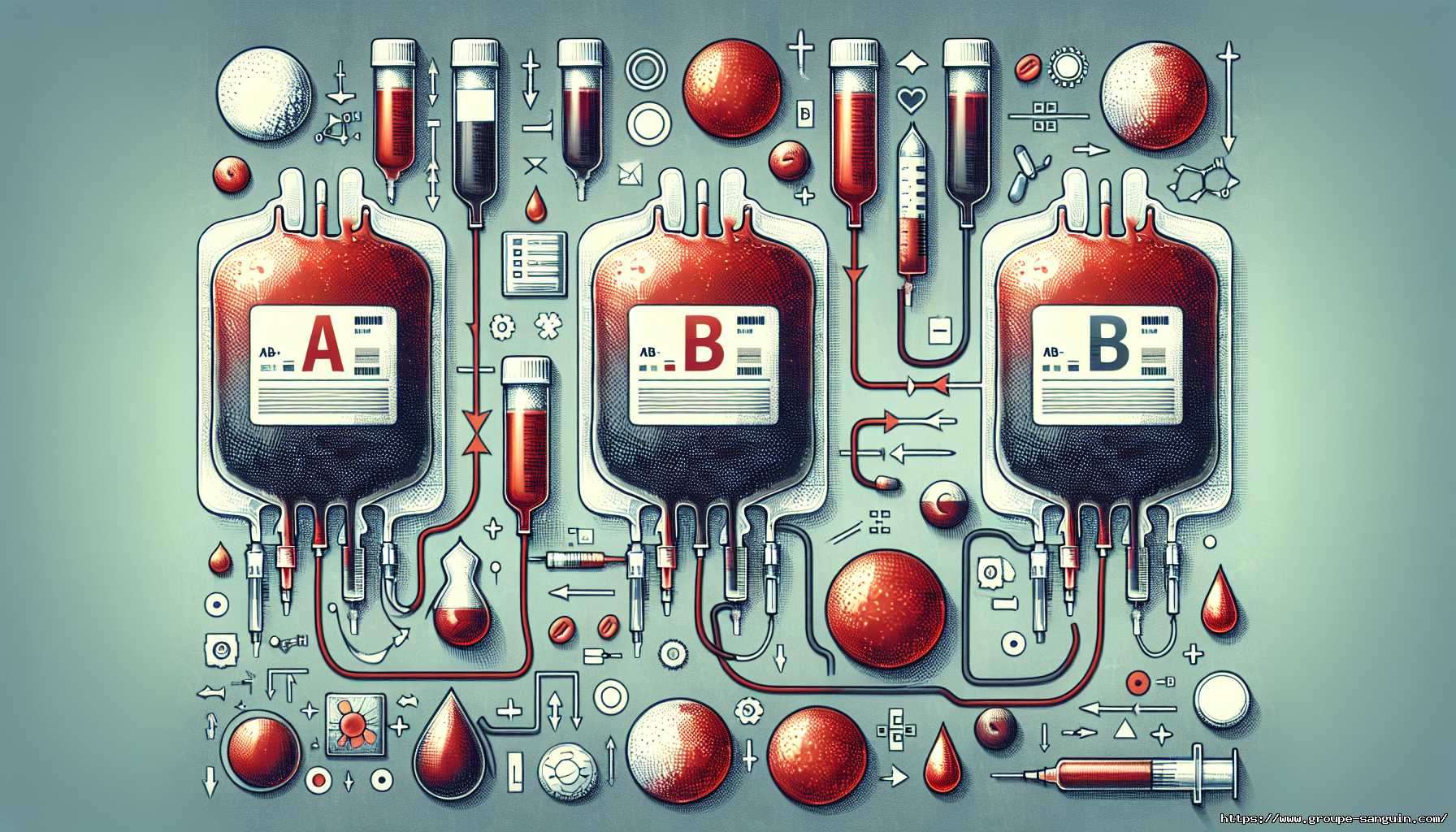 Groupe Sanguin : Système A/B/AB/O - Rhesus +/- Transfusions