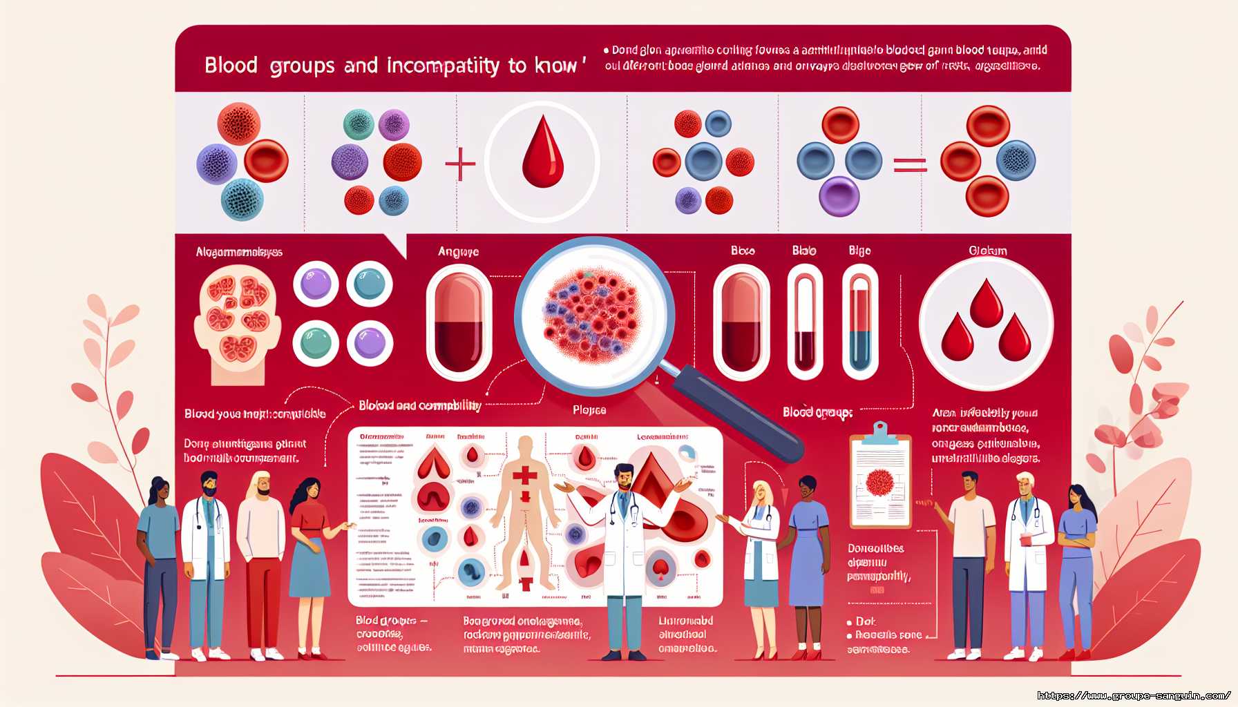 Groupe Sanguin : Système A/B/AB/O - Rhesus +/- Transfusions